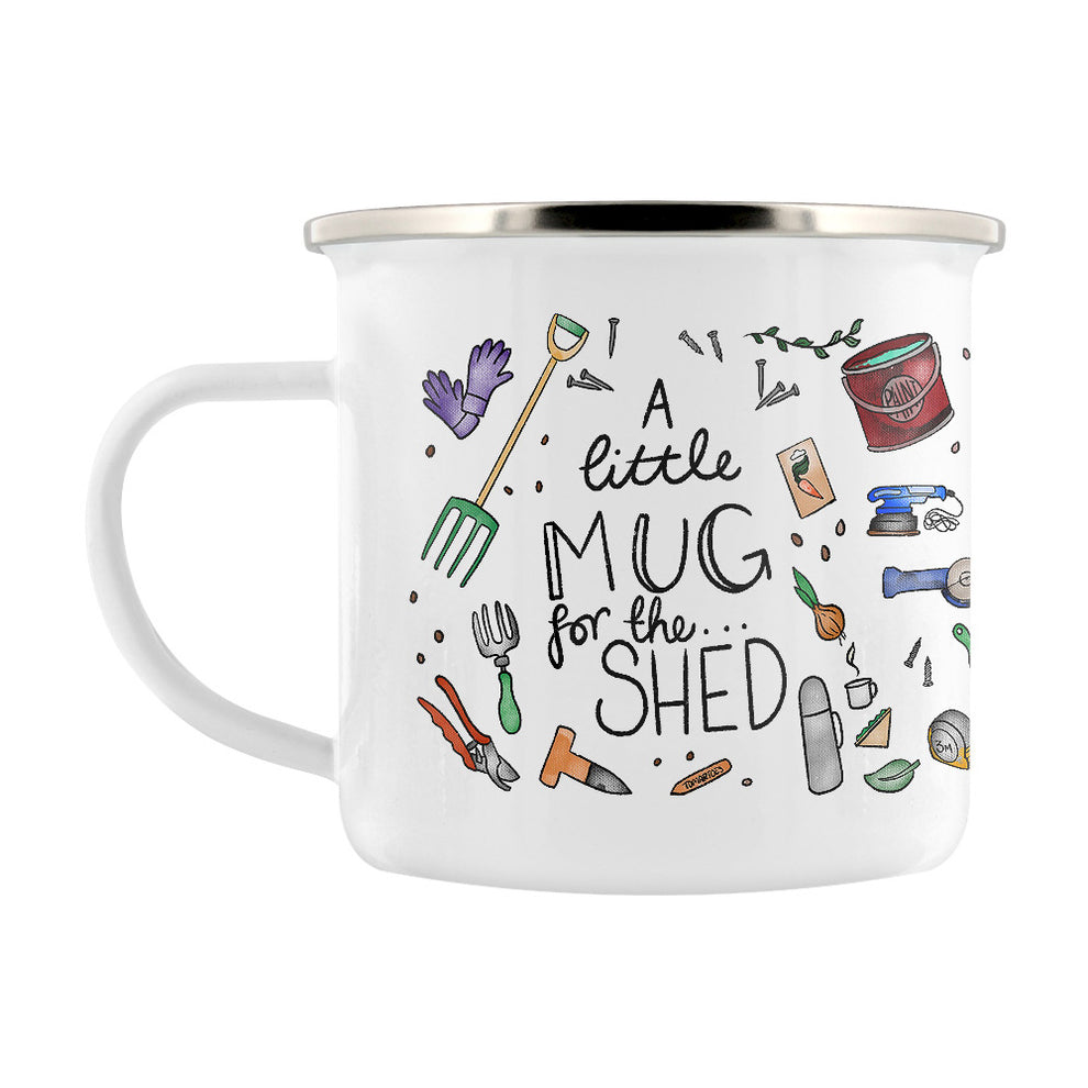 A Little Mug For The Shed Enamel Mug – Buy at Stubbs Mugs