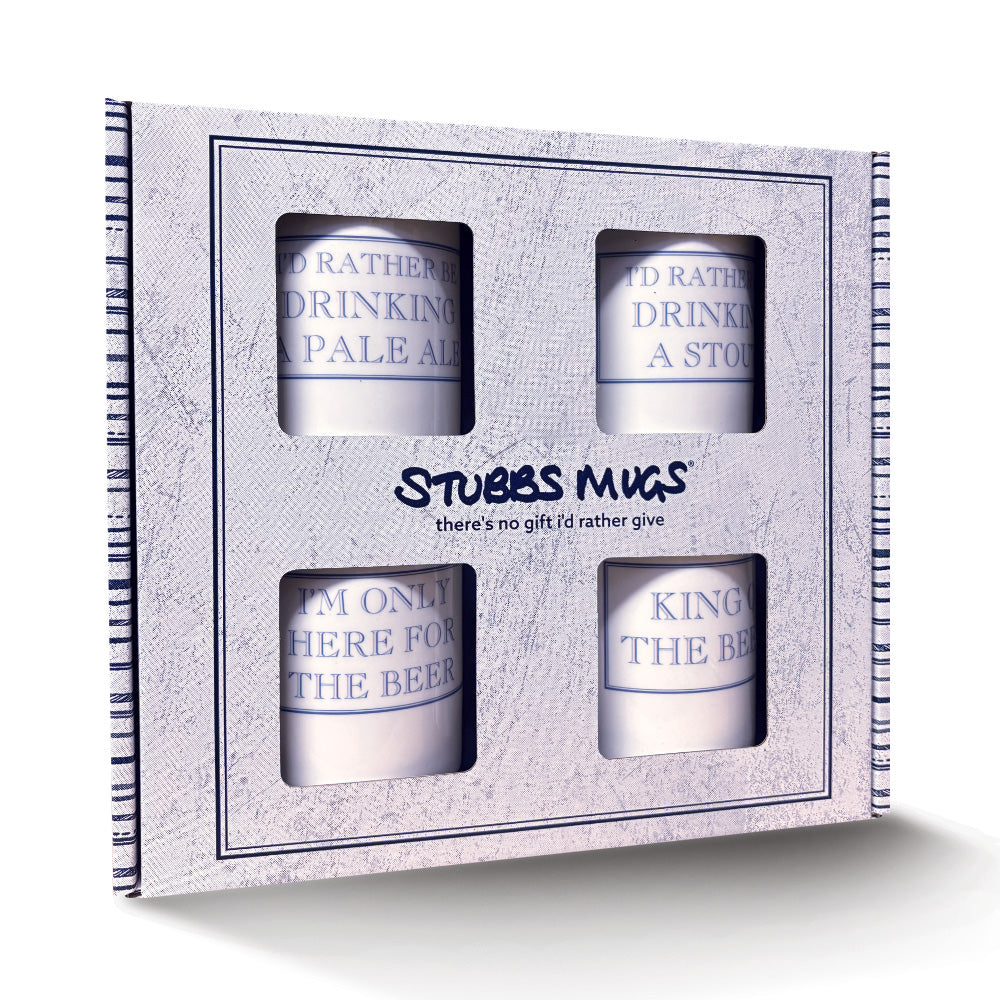 Beer Aficionado 250ml Mug Set - 4 Pack – Buy at Stubbs Mugs