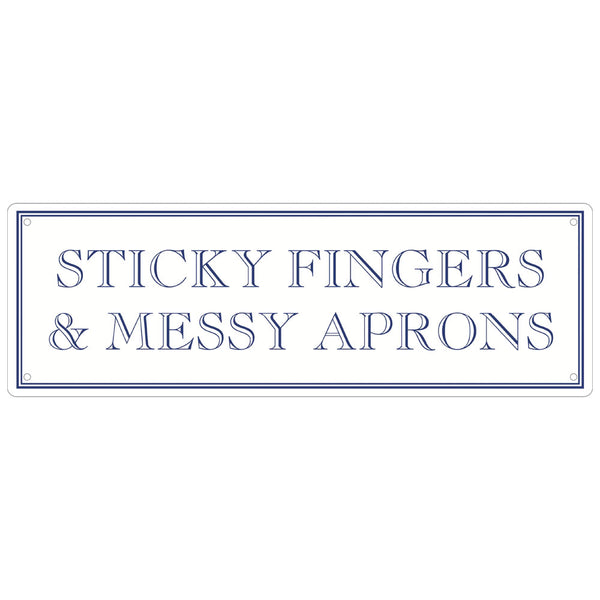 Sticky Fingers & Messy Aprons Slim Tin Sign – Buy at Stubbs Mugs